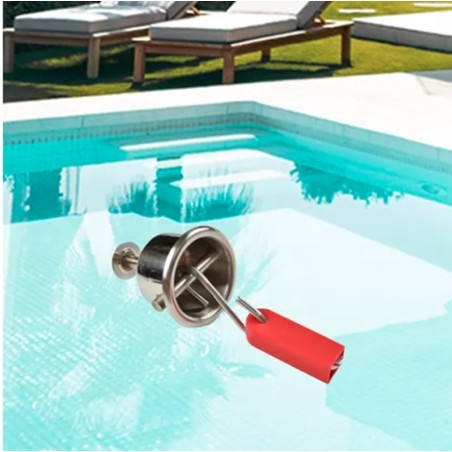 COPA DE ANCLAJE INCRUSTADA PARA SEPARADORES DE CARRILES DE PISCINA