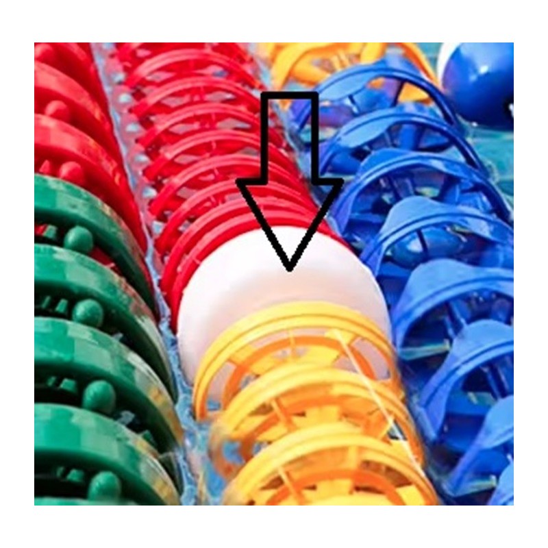 Pieza blanca Corchera flotador divisor de carril de piscina de 15 cm x ...